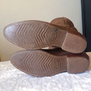 Tony Lama | Shoes | Vintage Usa Tony Lama Style 43 Brown Cognac Roper ...